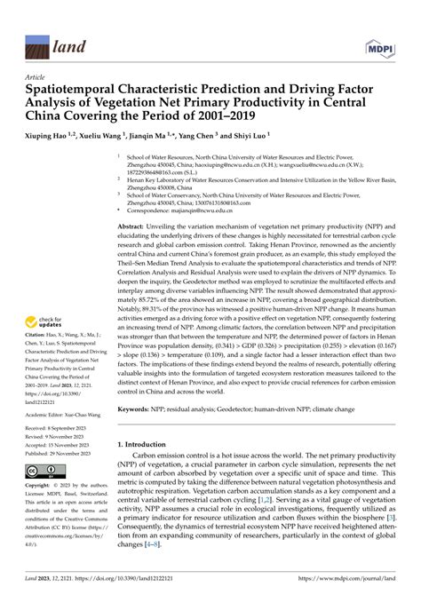 Pdf Spatiotemporal Characteristic Prediction And Driving Factor