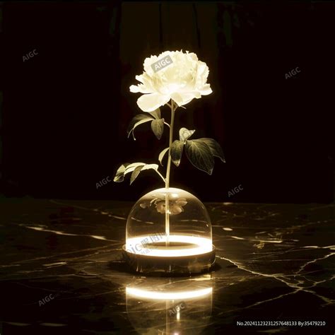 Ai创作图氛围摆件花朵装饰 玫瑰花造型灯饰 创意花卉灯饰 玫瑰造型灯饰 花朵造型灯饰 发光玫瑰花 浮游永生花 花朵造形灯光 磁悬浮灯 Led玫瑰花 花瓣艺术灯 花朵装饰灯 创意香薰灯 花卉造型
