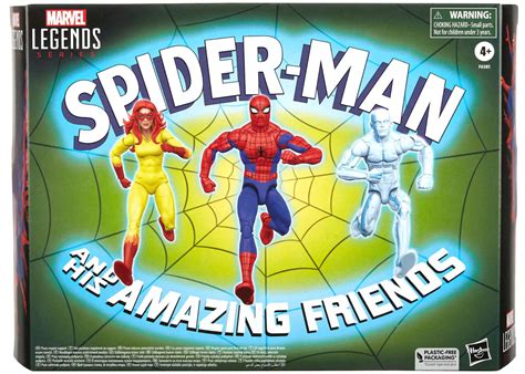 Hasbro Marvel Legends Series Spider Man And His Amazing Friends Action Figure 3 Pack Mx