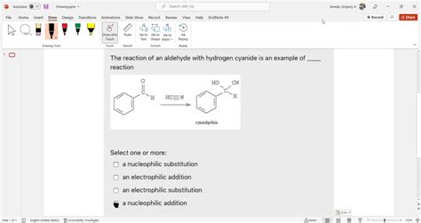 Solved A The Reaction Of An Aldehyde With Hydrogen Cyanide Is An Example Of A Nucleophilic