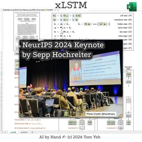 Tom Yeh On Linkedin Xlstm By Hand ️ In Excel ~ Download ⬇️ By