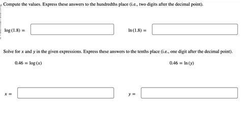 solved compute the values express these answers to the
