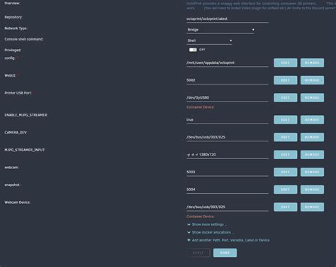 Support Octoprint Docker Template Spants Page 2 Docker