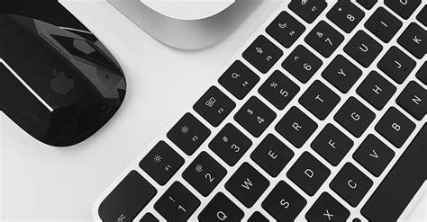 가젯 고 대비 기기 기술 깨끗한 네트워크 데이터 입력 디자인 디지털 마우스 매끄러운 무선 미니멀리스트 바탕화면 블랙 앤 화이트 사무실 상호