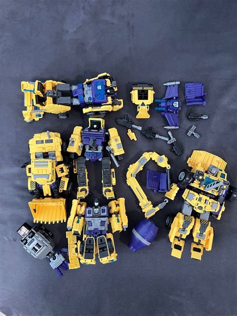 Nbk Devastator Constructicons Transformers Tf Construction Yellow Spare Parts Ko Robot Combiner