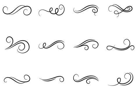 Decorative Swirly Lines Vector Art Icons And Graphics For Free Download