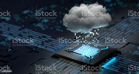 Cloud Computing Data Center Server Rack Connection In Neural Network
