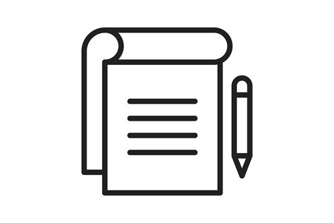 Taking Notes Line Icon Graphic By Iconbunny · Creative Fabrica