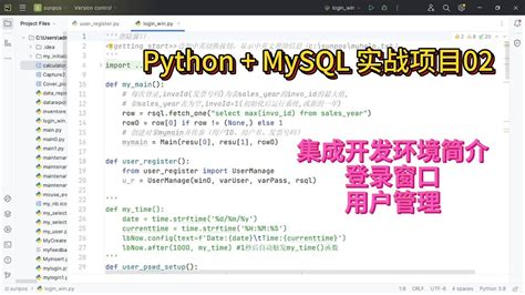 Python MySQL实战项目 超市收银管理应用软件 POS YouTube