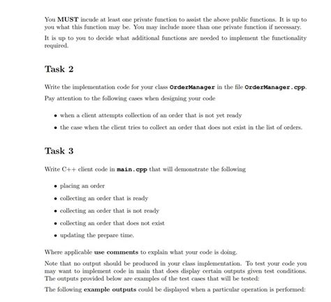 Task 1 Write A C Class Definition For The