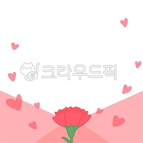 카네이션 어버이날 어버이날카드 카드 스승의날 사진이미지일러스트캘리그라피 Pepper83작가