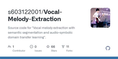Github S603122001vocal Melody Extraction Source Code For Vocal Melody Extraction With