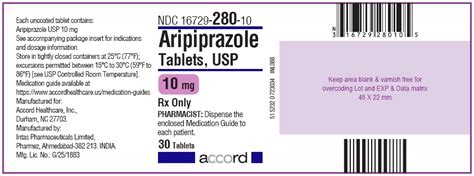 Aripiprazole 10mg Tb 30ct Real Value Rx
