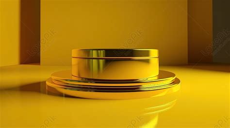 제품 프리젠 테이션 스포트라이트 멋진 3d 노란색 추상 연단 3d 배경 연단 배경 추상 배경 이미지 Hd 3d 연단 추상 배경 사진 무료 다운로드 Lovepik