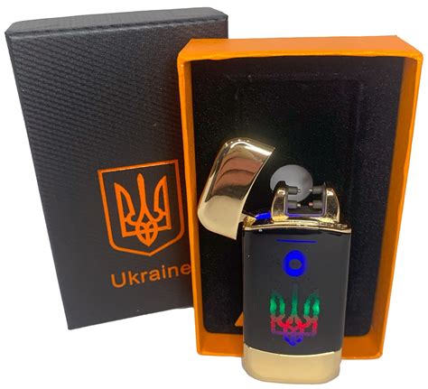 Дугова електроімпульсна запальничка з Usb зарядкою⚡️Україна Lighter Hl 439 Gold купити гуртом
