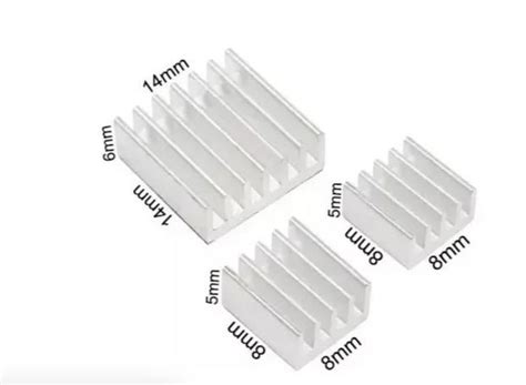 KIT DISSIPADORES PARA RASPBERRY ARDUCORE Robótica Educacional arduino