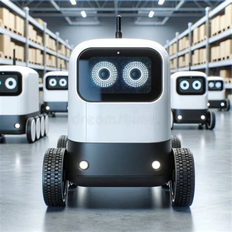 Autonomous Robots Deliver Packages Independently Smart Logistics And