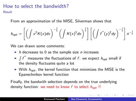 Non Parametric Econometrics By Emmanuel Flachaire Ppt