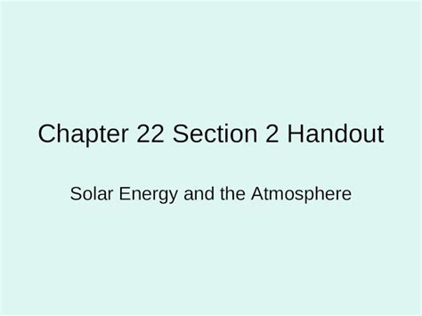 Ppt Chapter 22 Section 2 Handout Dokumentips