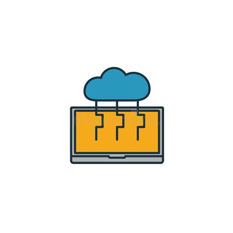 Cloud Computing Icon Simple Element From Web Hosting Icons Collection Stock Illustration
