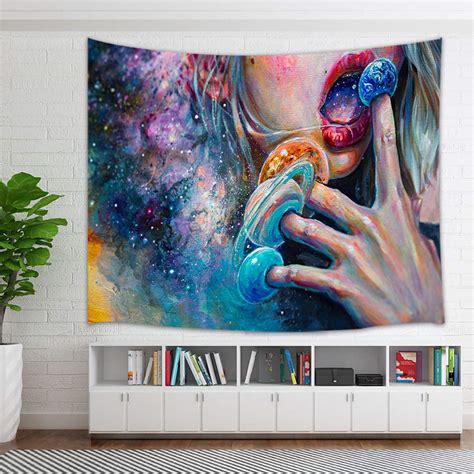 Surreal Oil Painting Sexy Girl On Fantasy Galaxy T Vicedeal