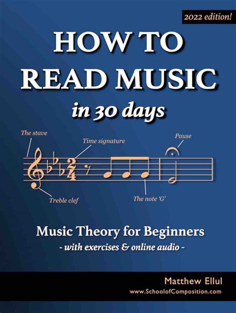 How To Read Music In 30 Days Book Music Theory For Beginners Babe Of Composition
