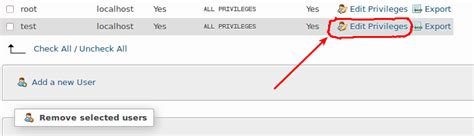 grant and revoke permissions to database using phpmyadmin hide my wp