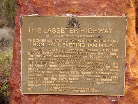 Harold Lasseter Monument Australia