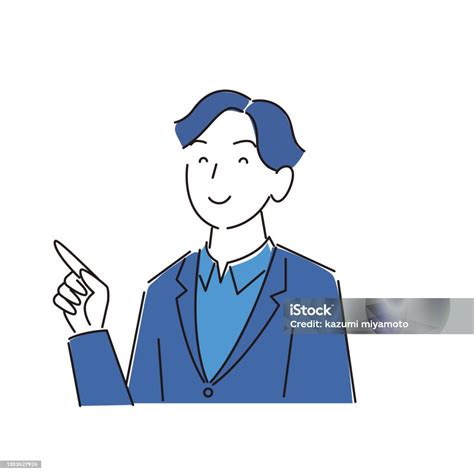 가리키는 웃는 남자 정장 적당히 간단한 일러스트 벡터 가리키는 미소 남자 정장 적당히 간단한 일러스트 벡터 20 29세에 대한 스톡 벡터 아트 및 기타 이미지 Istock