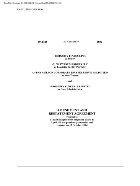 Fillable Online Final Form For Execution Version Ara1142205907 Fax