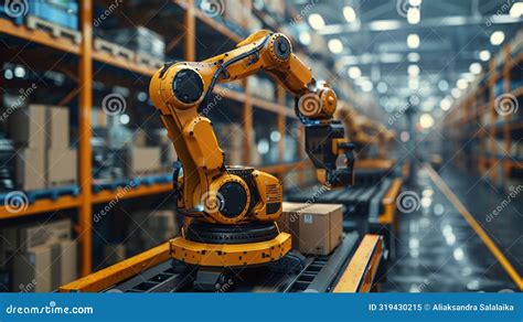 Industrial Robotics Robotic Arms Automate Package Sorting In A