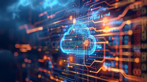 Cloud Server Hosting And Synchronization Global Data Transfer Cloud Computing Technology