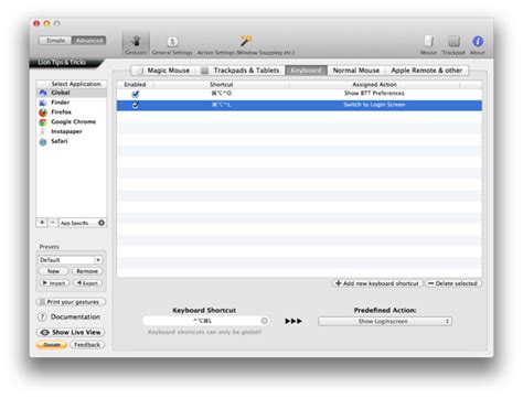 Set Up A Keystroke To Lock Your Mac With BetterTouchTool Tech