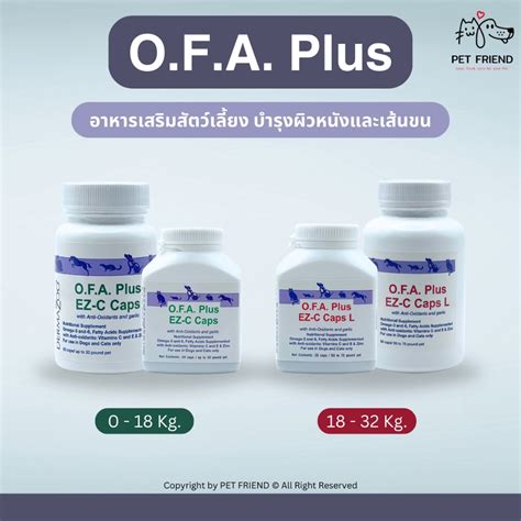 Ofa Plus Ez C Caps 🐶🐱 อาหารเสริม บำรุงขนและผิวหนัง สำหรับสุนัขและแมว Shopee Thailand