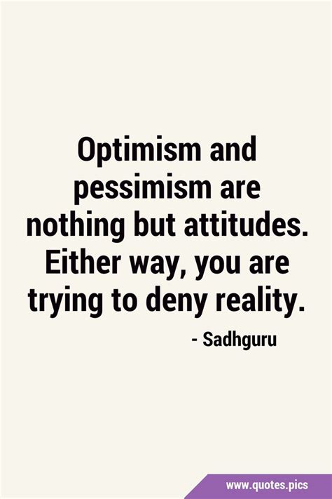 Optimism Vs Pessimism Attitudes And Reality