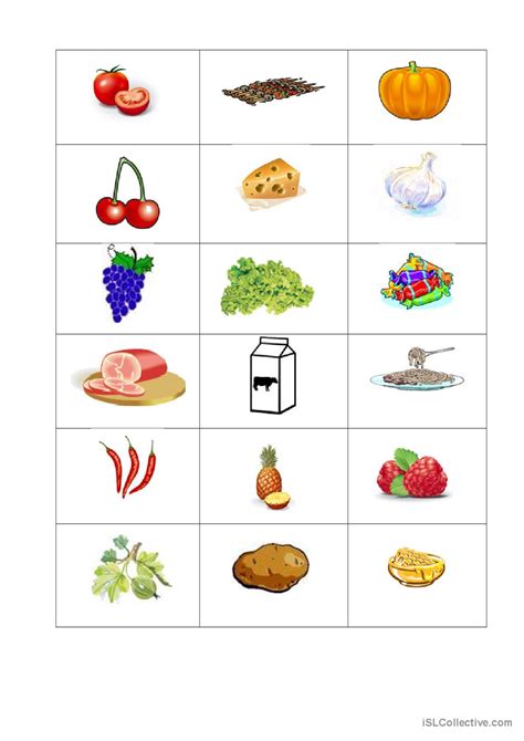 Едапродуктыовощи и фрукты игра ло Pусский РКИ Pабочие листы пдф и док