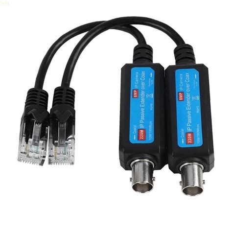 Feti IP กลอง Coaxial Networking Transmitter Receiver IP Passive Extender Over Coax ตดตงงาย