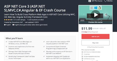 Free Course Udemy Asp Net Core 3 Aspnet 5mvccangular And Ef