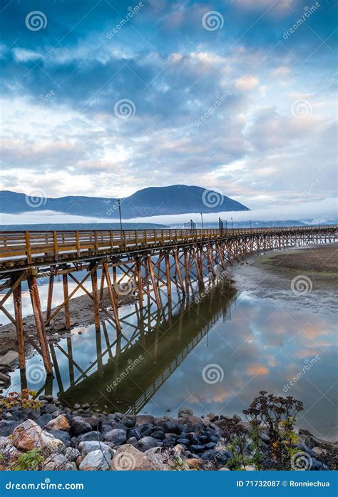 Salmon Arm Wharf In British Columbia Canada Stock Image Image Of