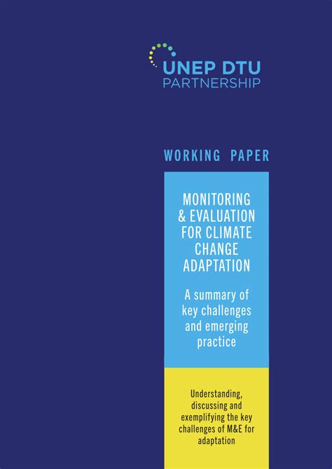 Pdf The Challenges Of Monitoring And Evaluation For Climate Adaptation Understanding