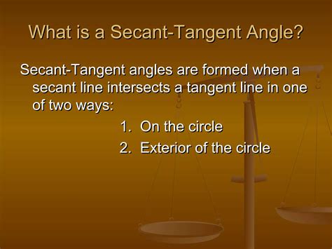 14 4 Secant Tangent Angles Ppt