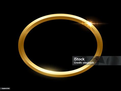검은색 배경에 그림을 위한 금색 타원형 프레임 그림 그림 카드 또는 사진을 위한 빈 타원 공간입니다 3d 현실적인 현대 템플릿