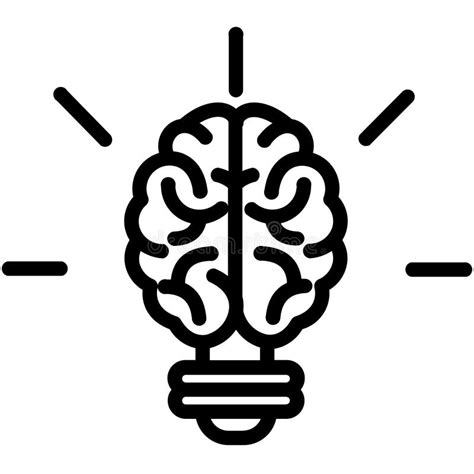 Brainstorm Outline Vector Icon That Can Easily Edit Or Modify Stock Vector Illustration Of