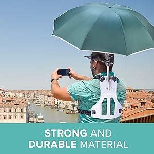 Primo Supply Wearable Hands Free Umbrella Sun Rain Blocker