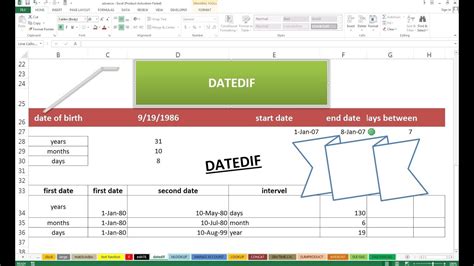 208 how to use days360 and dated if function use in excel hindi youtube