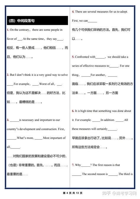 英语作文模板直接套用，我看谁还不会写！ 知乎