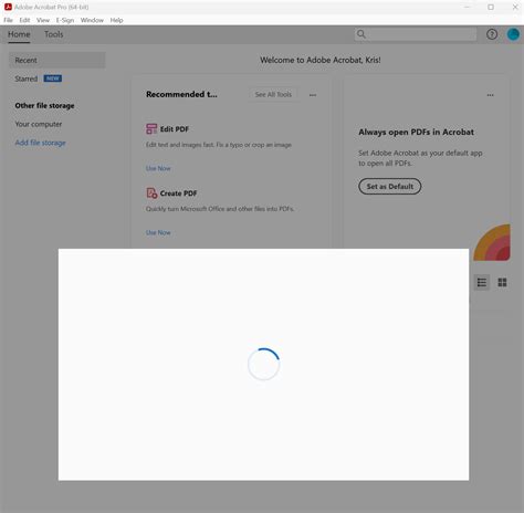 Acrobat Crashes On Launch Modal Window With Circle Adobe Community