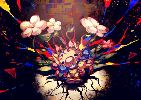 Red Pikmin Olimar Yellow Pikmin Blue Pikmin And Olimin Pikmin And More Drawn By