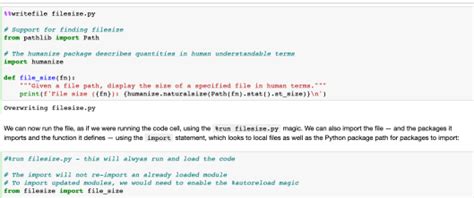 Authoring Reusable Code In Python Files From Jupyter Notebooks Using Writefile And Run Magics