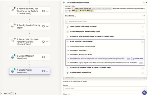 How Do I Segment Parsed Email Html Into Blocks For Dynamic Wordpress Post Creation Zapier